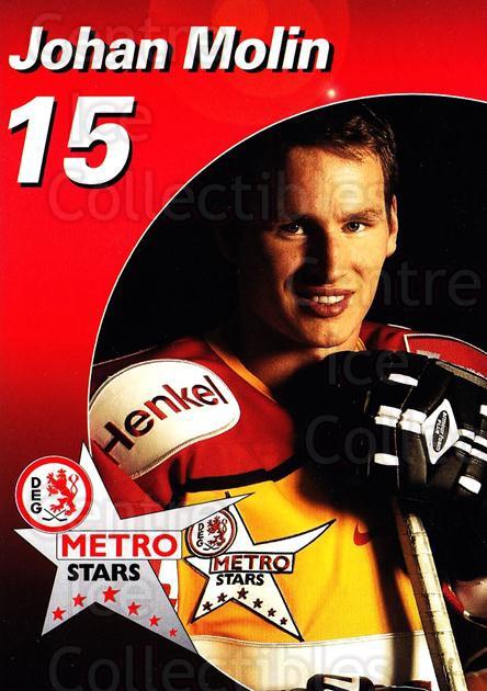 2003-04 German DEG Metro Stars Postcards #15 Johan Molin - MINT