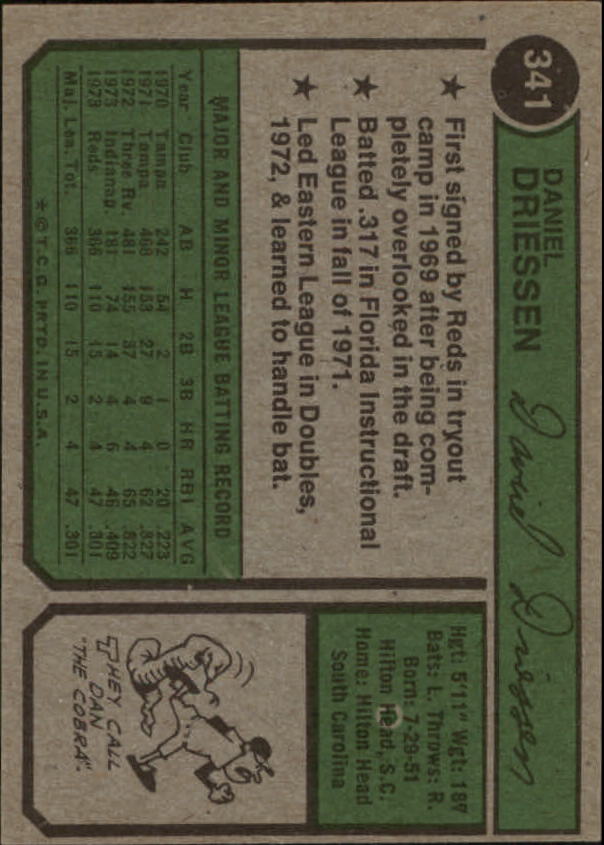 2014 Topps 75th Anniversary Stamp Buyback - 1974 Topps #341 Dan ...