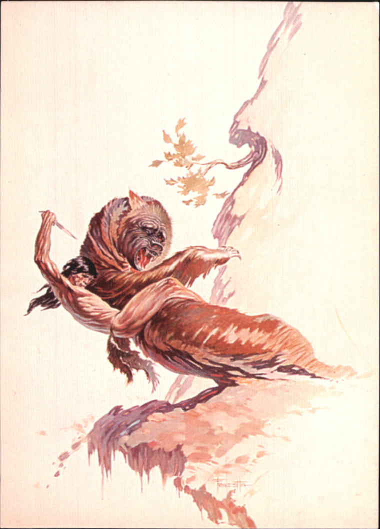 1993 Comic Images Frazetta The Legend Continues #7 Tarzan and the Cave ...