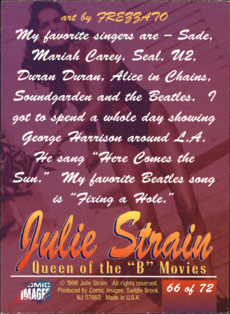 1996 Julie Strain Queen of the B Movies #66 My Favorite Singers - NM-MT