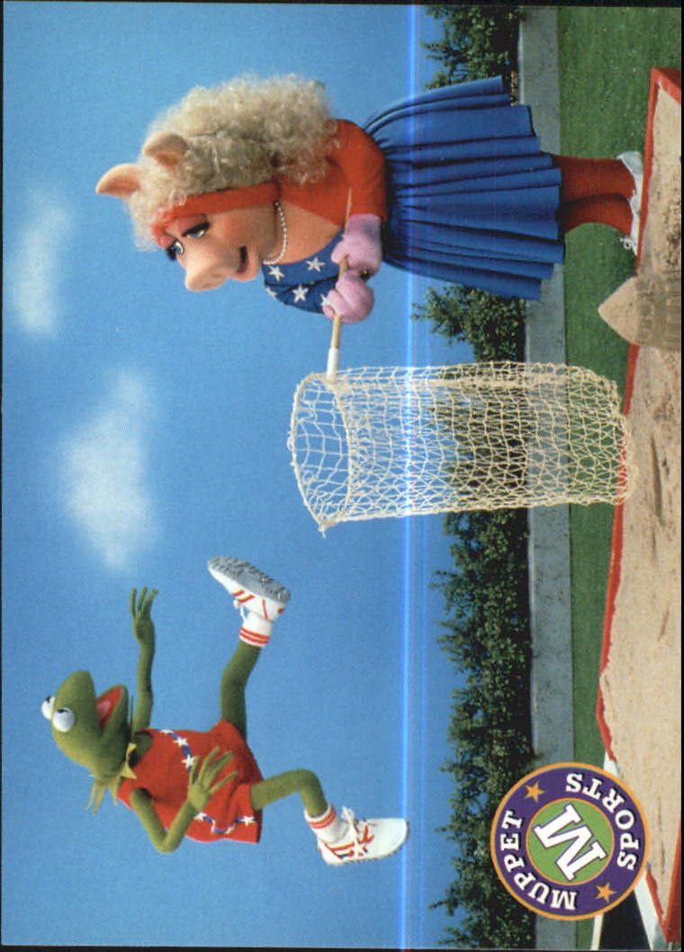 1993 Cardz Jim Henson's Muppet Trading Cards #17 Frog Leaps Pig Keeps ...