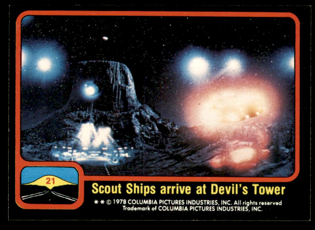 1978 Topps Close Encounters of the Third Kind #21 Scout Ships Arrive ...