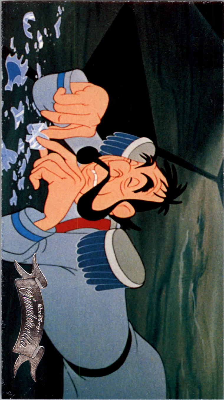 1995 SkyBox Cinderella Limited Edition #47 The footman flies through ...