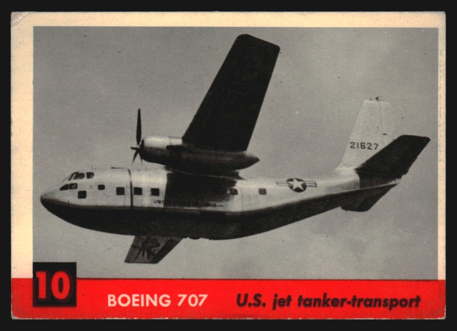 1956 Topps Jets #10 Boeing 707 - VG-EX