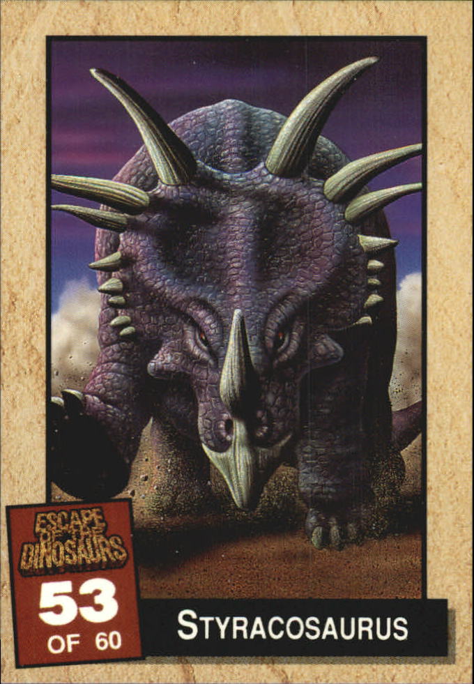1993 Dynamic Marketing Escape of the Dinosaurs #53 Styracosaurus SP - NM-MT