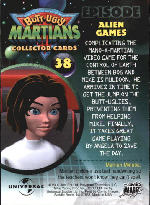 2002 Comic Images Butt-Ugly Martians #38 Complicating the mano-a ...