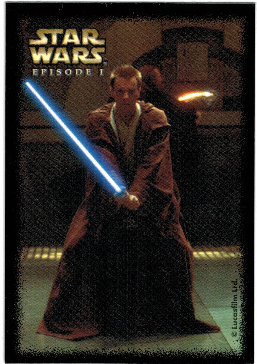 1999 Star Wars Episode I Vending Stickers #7 Obi-Wan - NM-MT