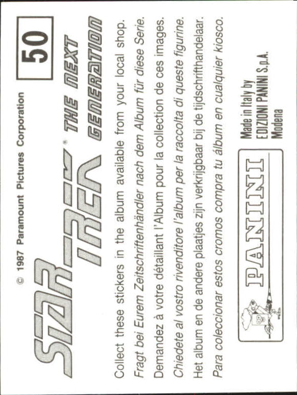 1987 Panini Star Trek The Next Generation Album Stickers #50 Encounter ...