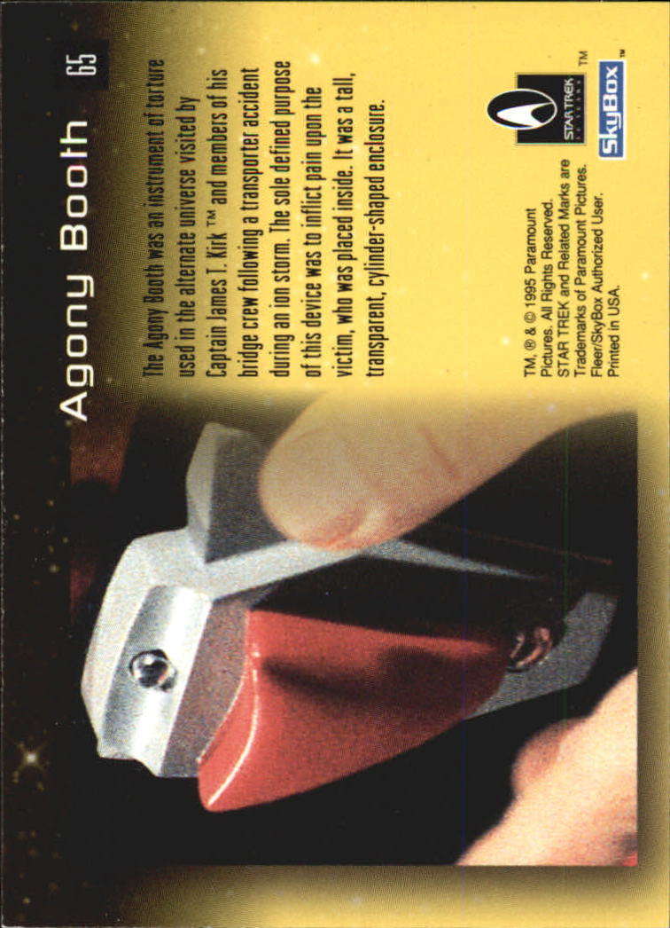 1995-96 SkyBox 30 Years of Star Trek #65 Agony Booth - NM-MT - Burbank ...