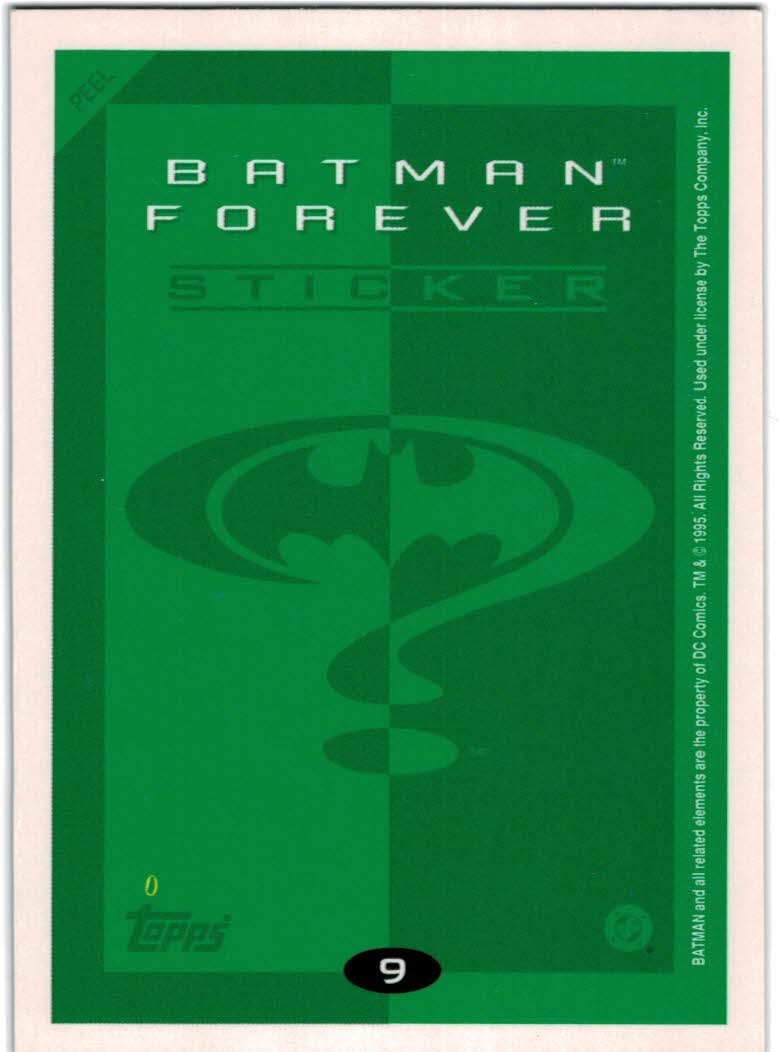 1995 Topps Batman Forever Stickers #9 Edward Nygma - NM-MT