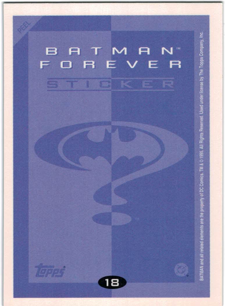 1995 Topps Batman Forever Stickers #18 Sugar - NM-MT