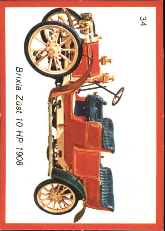 1986 Monty Gum Oldtimer Classics #34 Brixia Zust 10 HP - NM-MT
