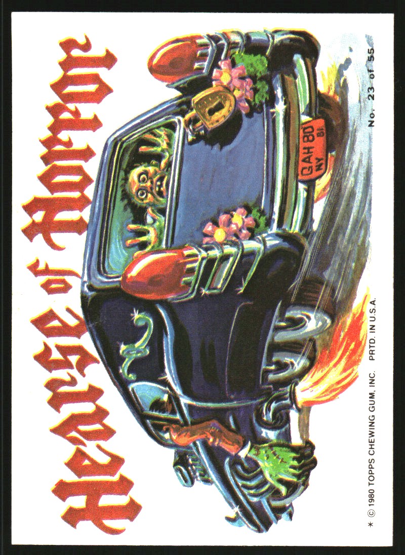 1980 Topps Weird Wheels #23 Hearse of Horror - NM-MT