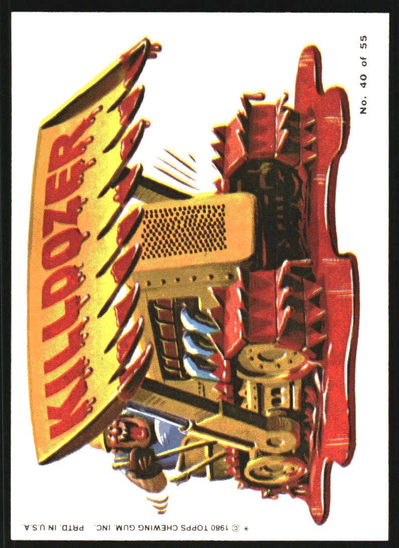 1980 Topps Weird Wheels #40 Killdozer - NM-MT