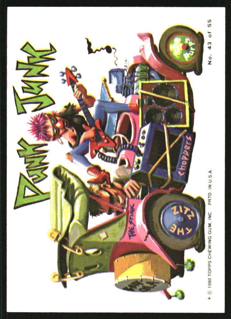 1980 Topps Weird Wheels #43 Punk Junk - EX-MT