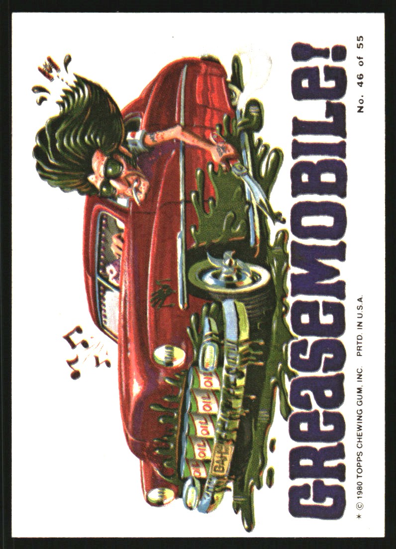 1980 Topps Weird Wheels #46 Greasemobile! - NM-MT