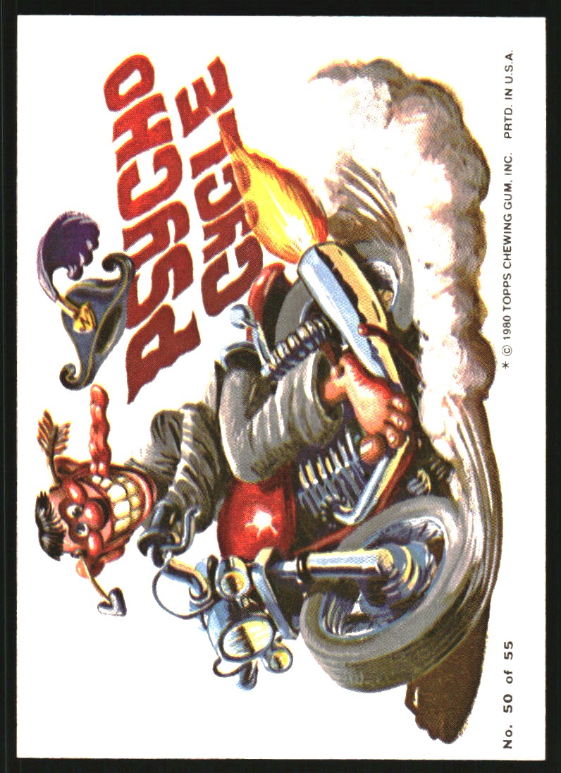 1980 Topps Weird Wheels #50 Psycho Cycle - EX-MT
