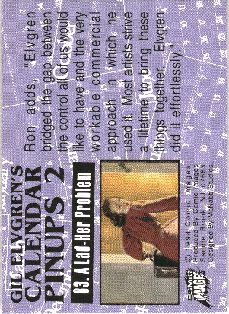 1994 Comic Images Gil Elvgren's Calendar Pin-Ups 2 #83 A Lad-Her ...