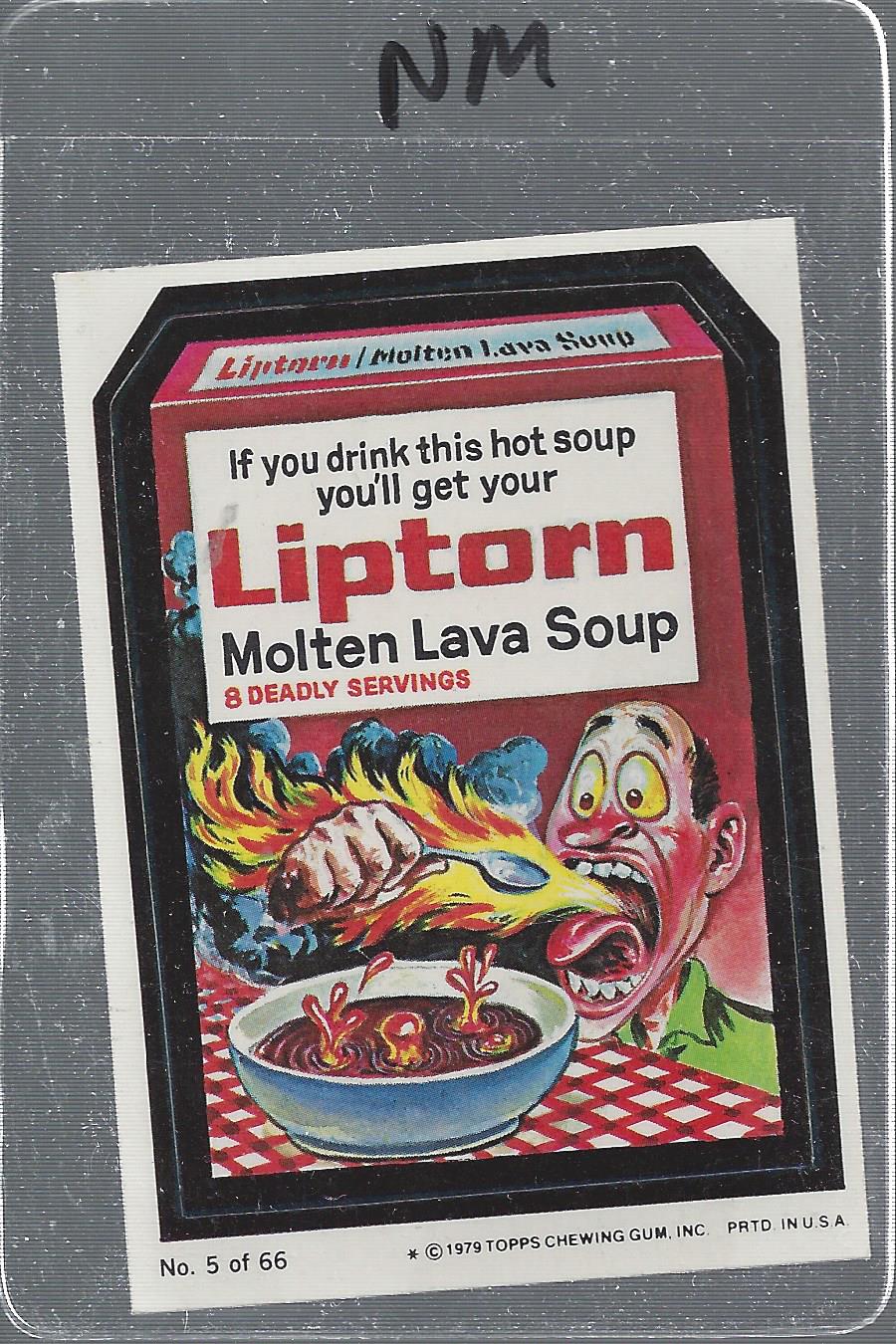 1979-80 Topps Wacky Packages Rerun Complete Series #5 Liptorn - NM