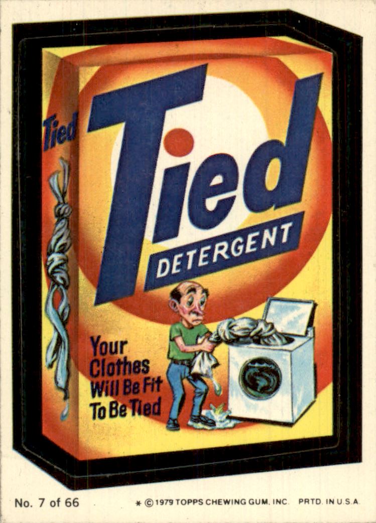 1979-80 Topps Wacky Packages Rerun Complete Series #7 Tied - GOOD