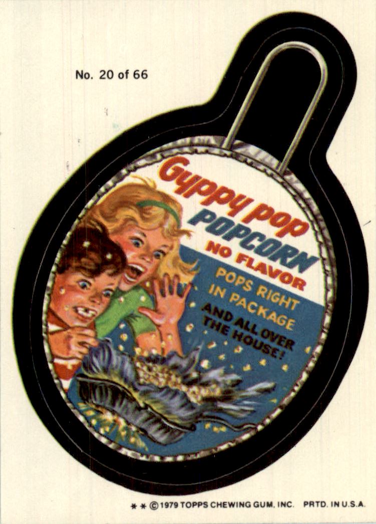 1979-80 Topps Wacky Packages Rerun Complete Series #20 Gyppy Popcorn ...