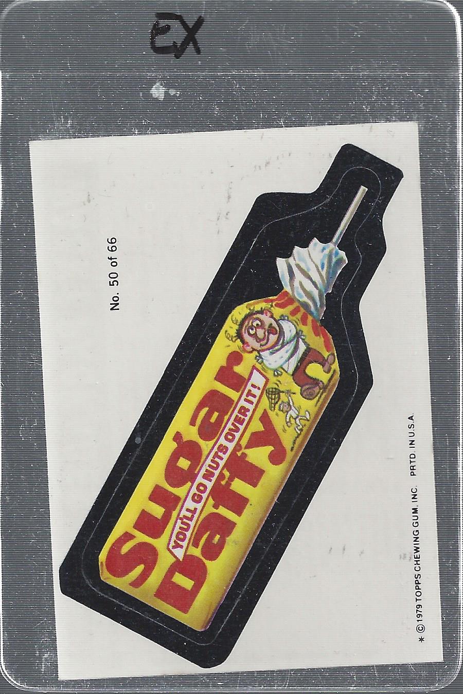 1979-80 Topps Wacky Packages Rerun Complete Series #50 Sugar Daffy - EX