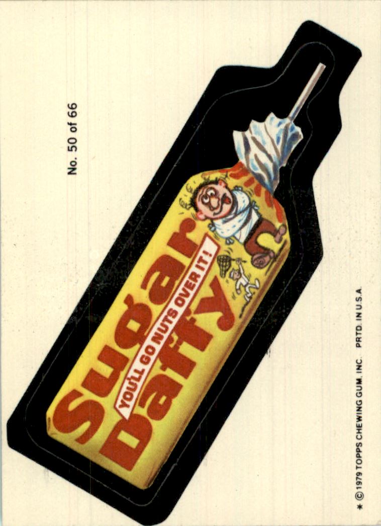 1979-80 Topps Wacky Packages Rerun Complete Series #50 Sugar Daffy - EX-MT