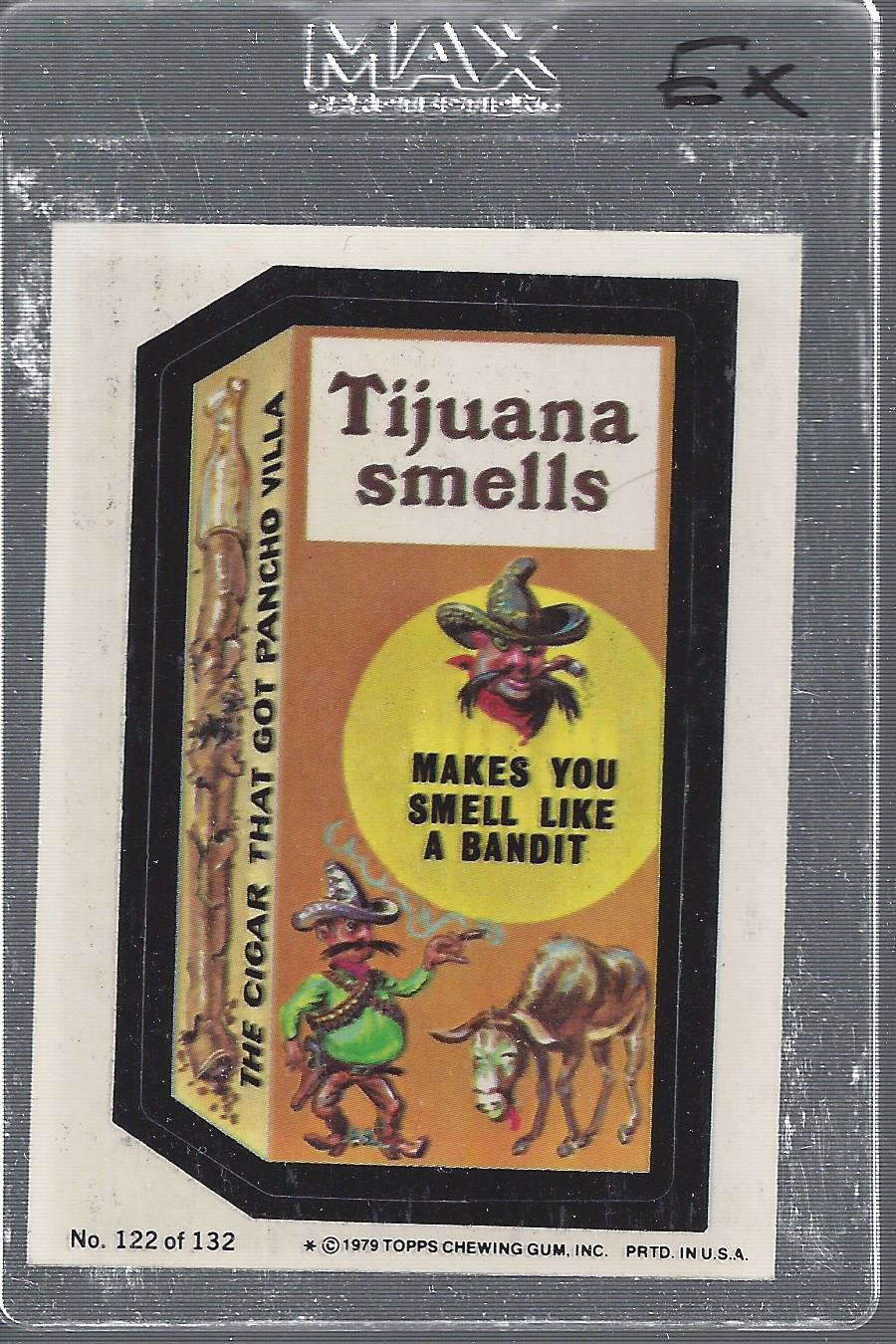 1979-80 Topps Wacky Packages Rerun Complete Series #122 Tijuana Smells - EX