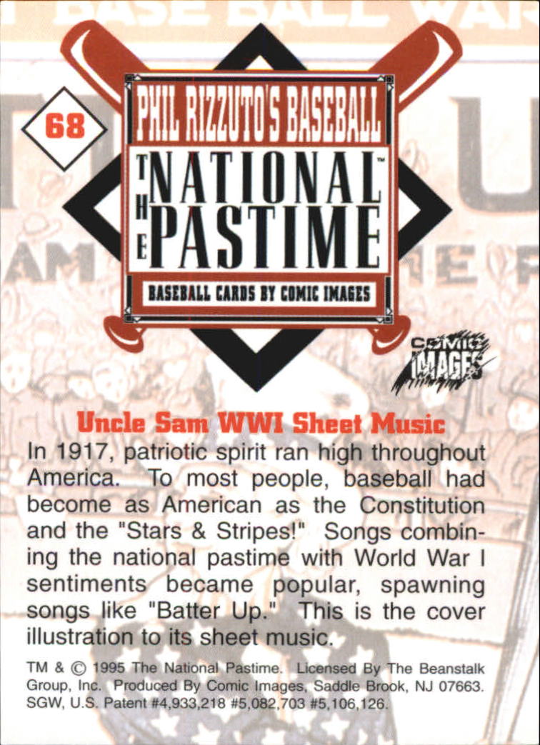 1995 Comic Images Phil Rizzuto's Baseball The National Pastime #68 ...