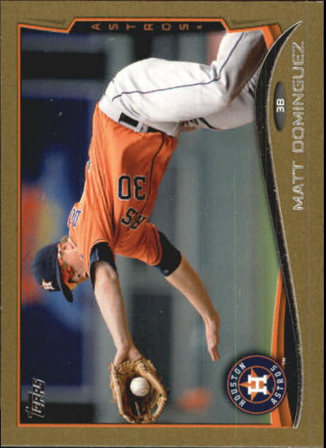 2014 Topps Mini Gold #218 Matt Dominguez - NM-MT