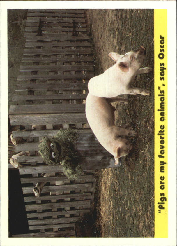 1992 CTW Sesame Street #80 Pigs are my favorite animals - NM-MT
