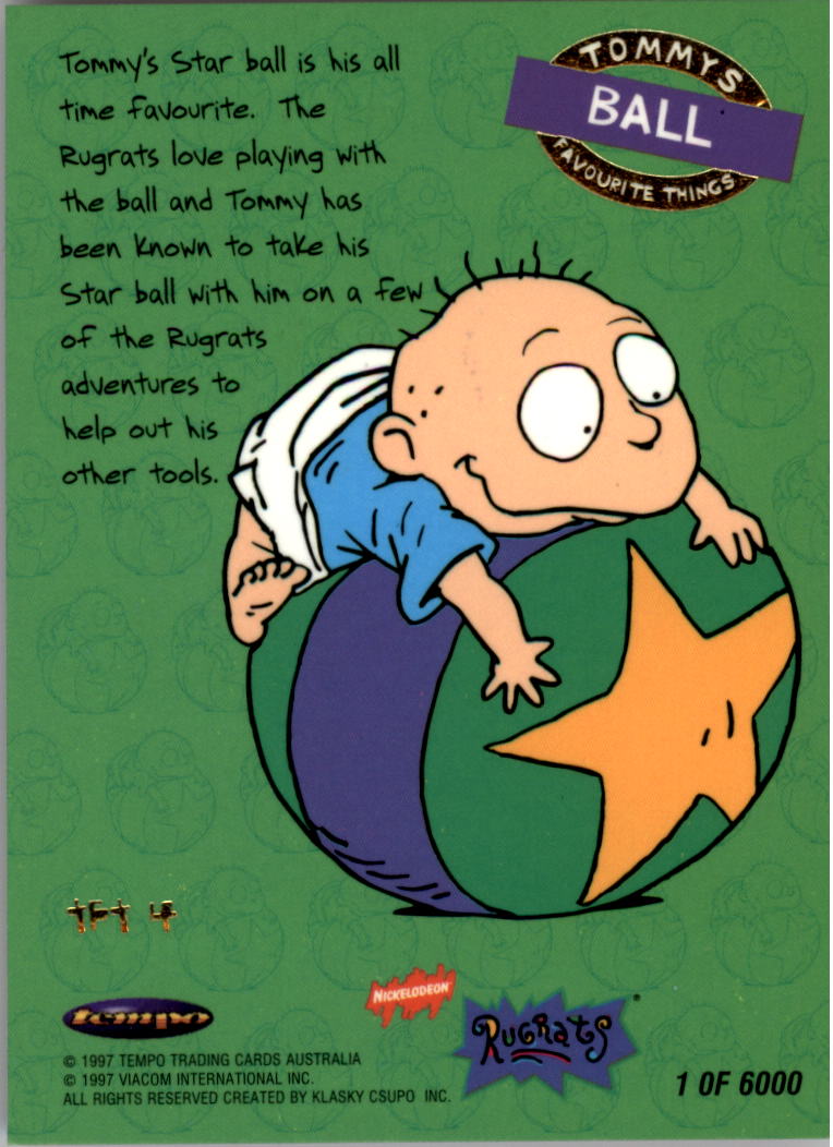 1997 Tempo Rugrats Tommy's Favorite Things #TFT5 Ball - NM-MT