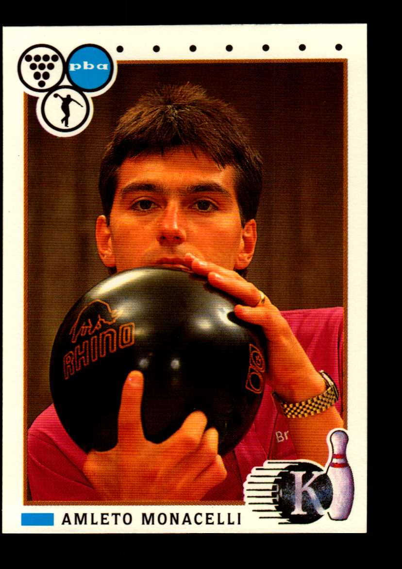 1990 Kingpins Bowling #6 Amleto Monacelli - NM-MT