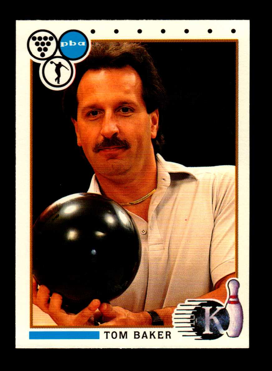 1990 Kingpins Bowling #73 Tom Baker - NM-MT