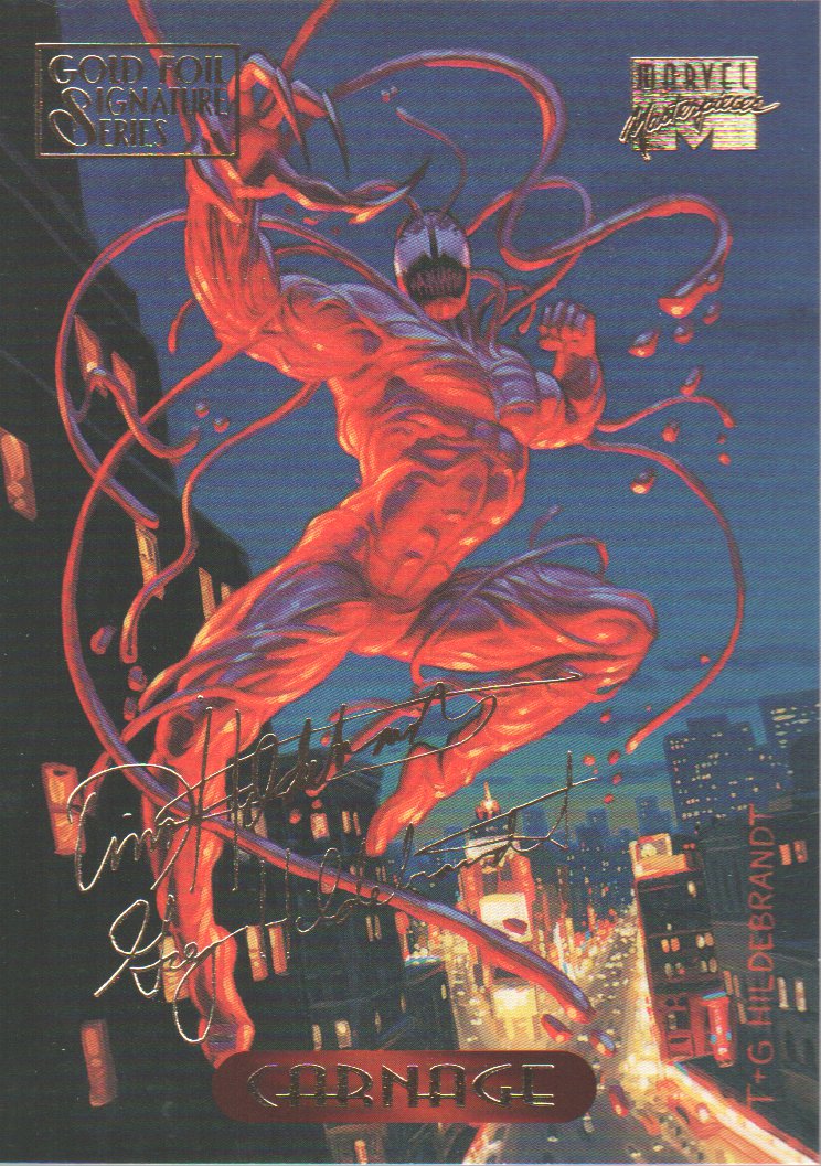 1994 Fleer Marvel Masterpieces Gold Signature #20 Carnage - NM-MT