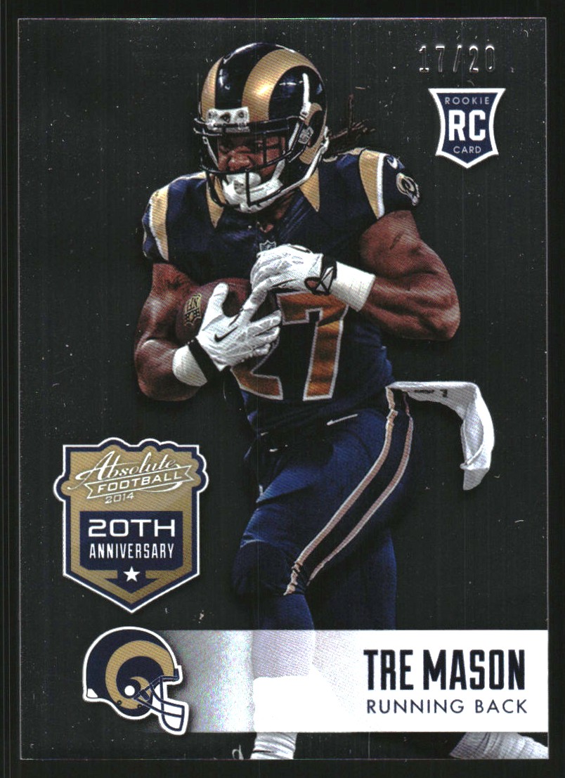 2014 Absolute 20th Anniversary Silver #98 Tre Mason - NM-MT