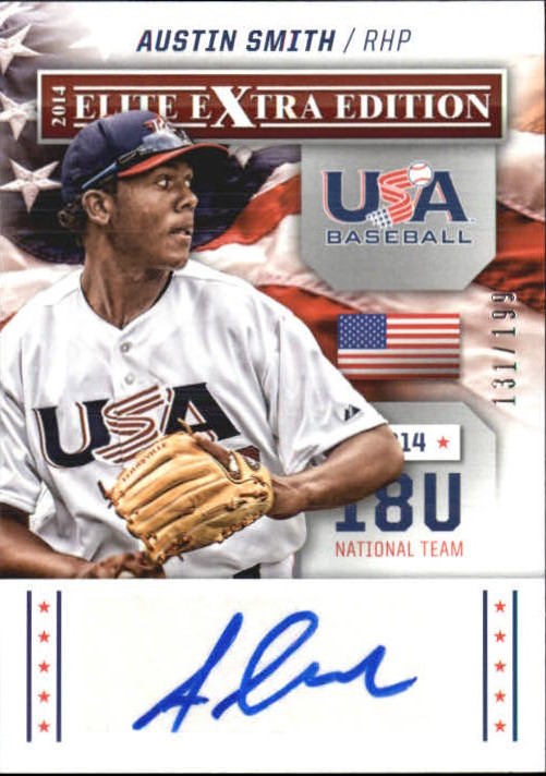 2014 Elite Extra Edition USA Baseball 18U Signatures #2 Austin Smith ...