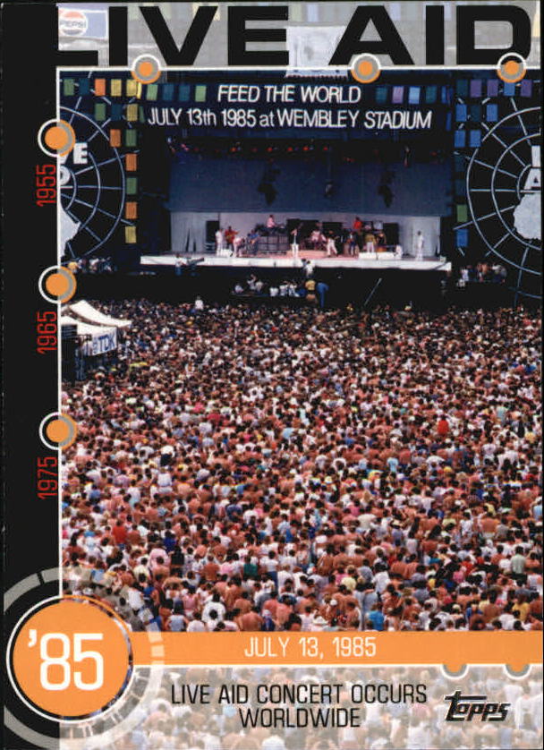 2015 Topps Baseball History #14A Live Aid Concert - NM-MT