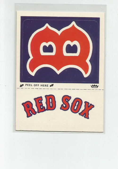 1980 Fleer Team Stickers #13 Boston Red Sox/Logo from cap - Back 1959 ...