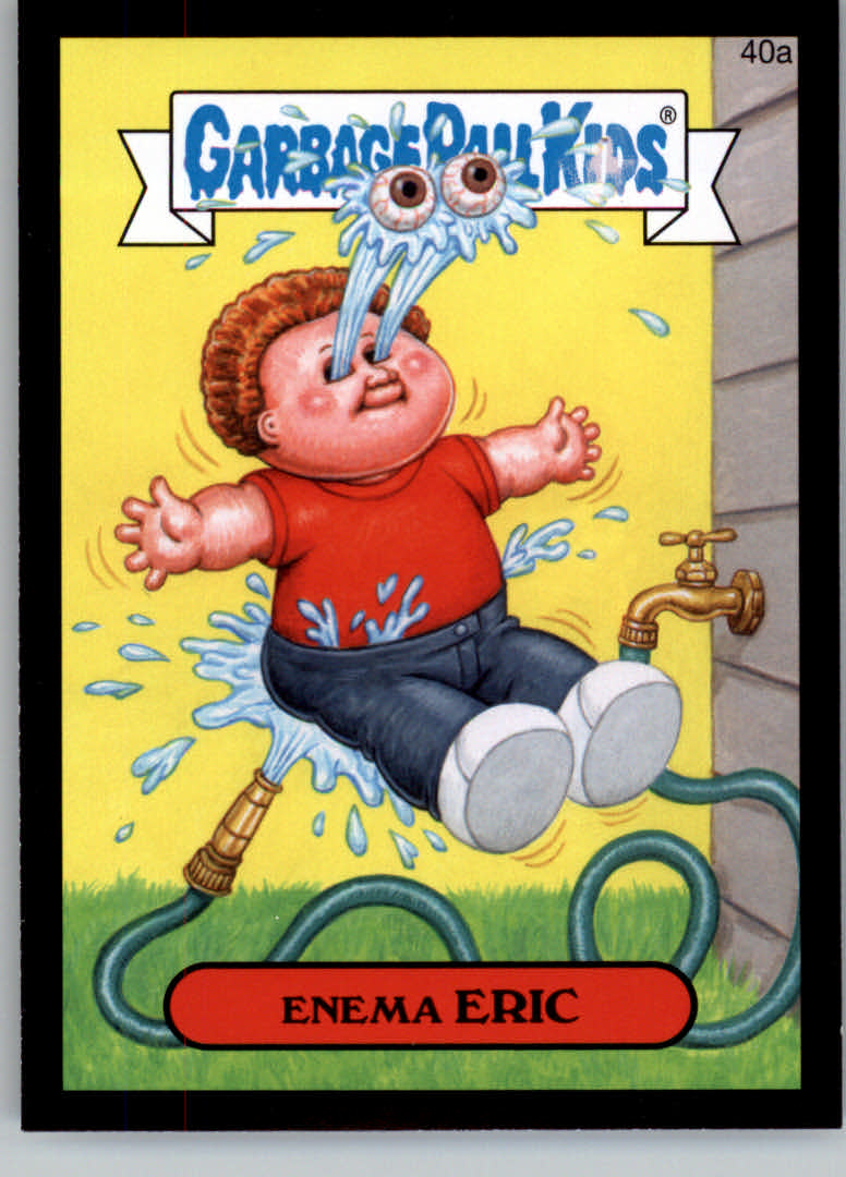 2015 Topps Garbage Pail Kids Series One Black #40a Enema Eric - NM