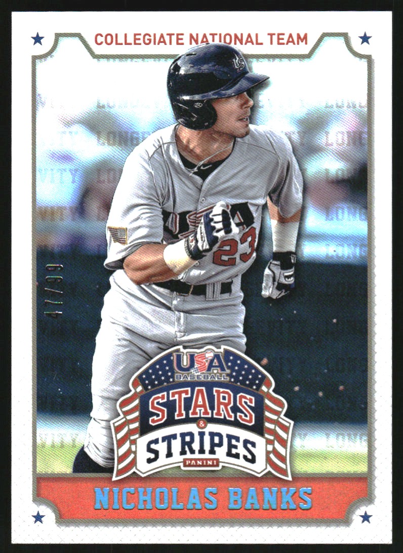 2015 USA Baseball Stars and Stripes Longevity Holofoil #77 Nicholas ...