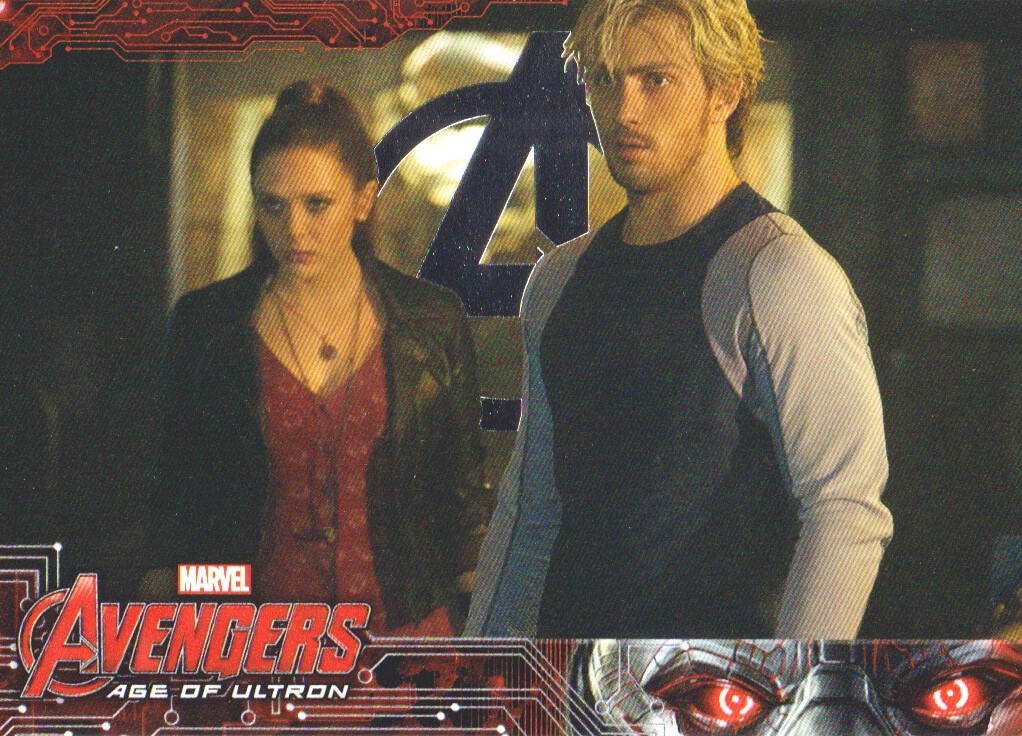 2015 Upper Deck Avengers Age of Ultron Silver #58 The Maximoff twins ...