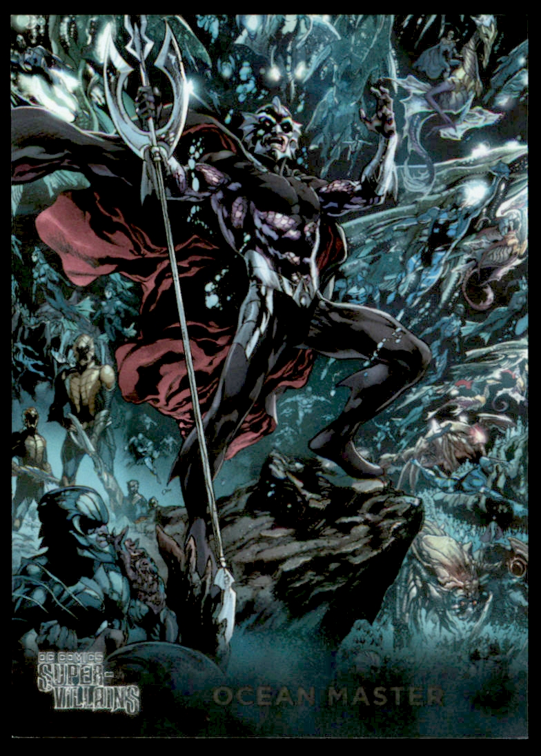 2015 Cryptozoic DC Comics Super Villains Silver #45 Ocean Master - NM-MT