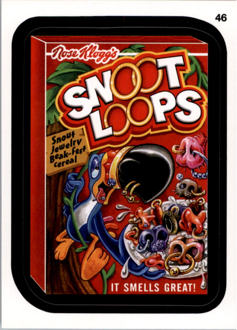 2015 Topps Wacky Packages Series One #46 Snoot Loops - NM-MT
