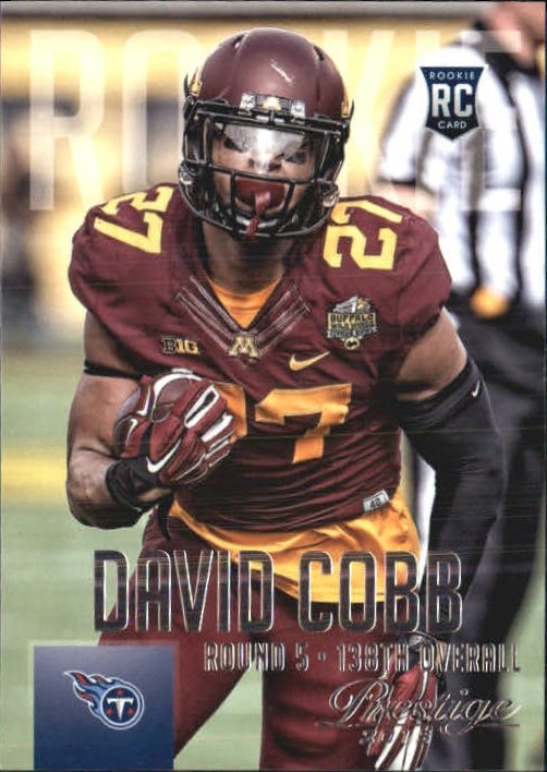 2015 Prestige #224A David Cobb RC/(college jsy) - NM-MT