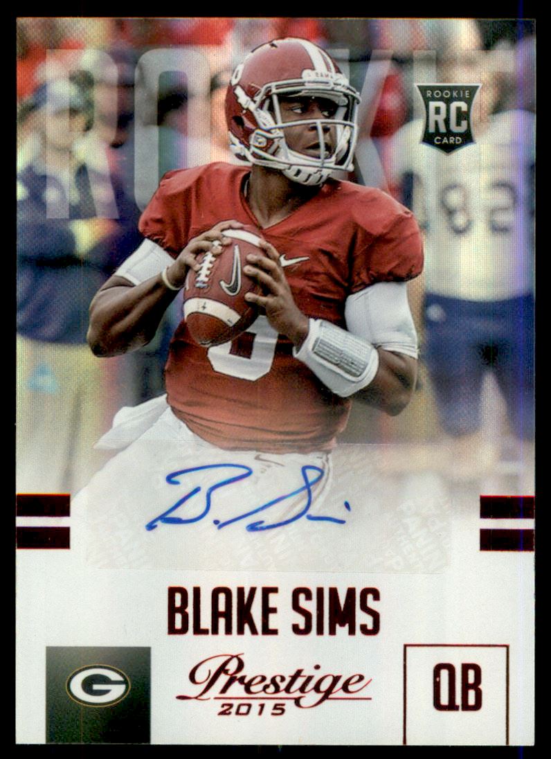 2015 Prestige Rookie Autographs Red #209 Blake Sims - NM-MT