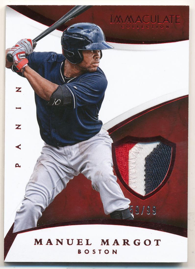 2015 Immaculate Collection Immaculate Swatches Prime #83 Manuel Margot ...