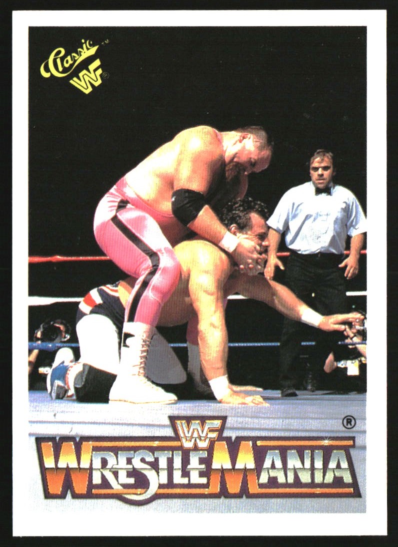 1990 Classic WWF History of WrestleMania Trademark #20 Jim Neidhart ...