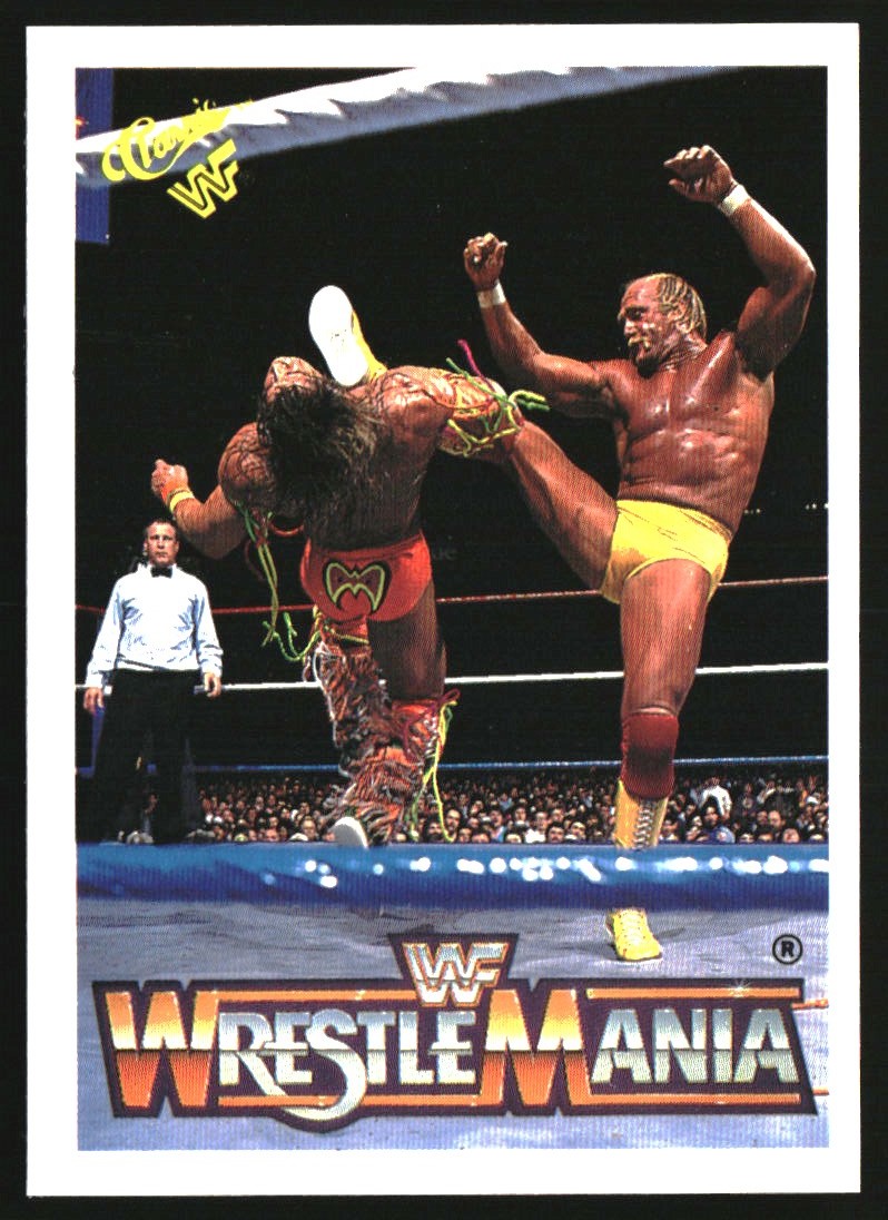 1990 Classic WWF History of WrestleMania Trademark #132 Hulk Hogan ...