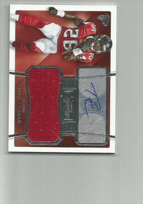 2015 Donruss Signature Series #491 Tevin Coleman JSY AU RC - F113B - NM ...